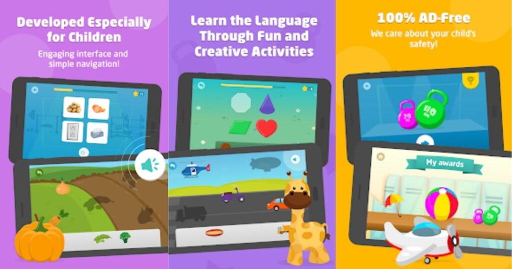 English Gym Kids – English for kids – app – review – English 1