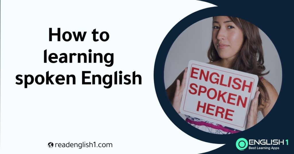 How to learning spoken English – English 1
